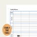 Family Planner Weekly Planner Family Schedule Family Timetable Fillable ...