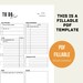 To Do List Fillable PDF Template Printable Daily Log Day Planner ...