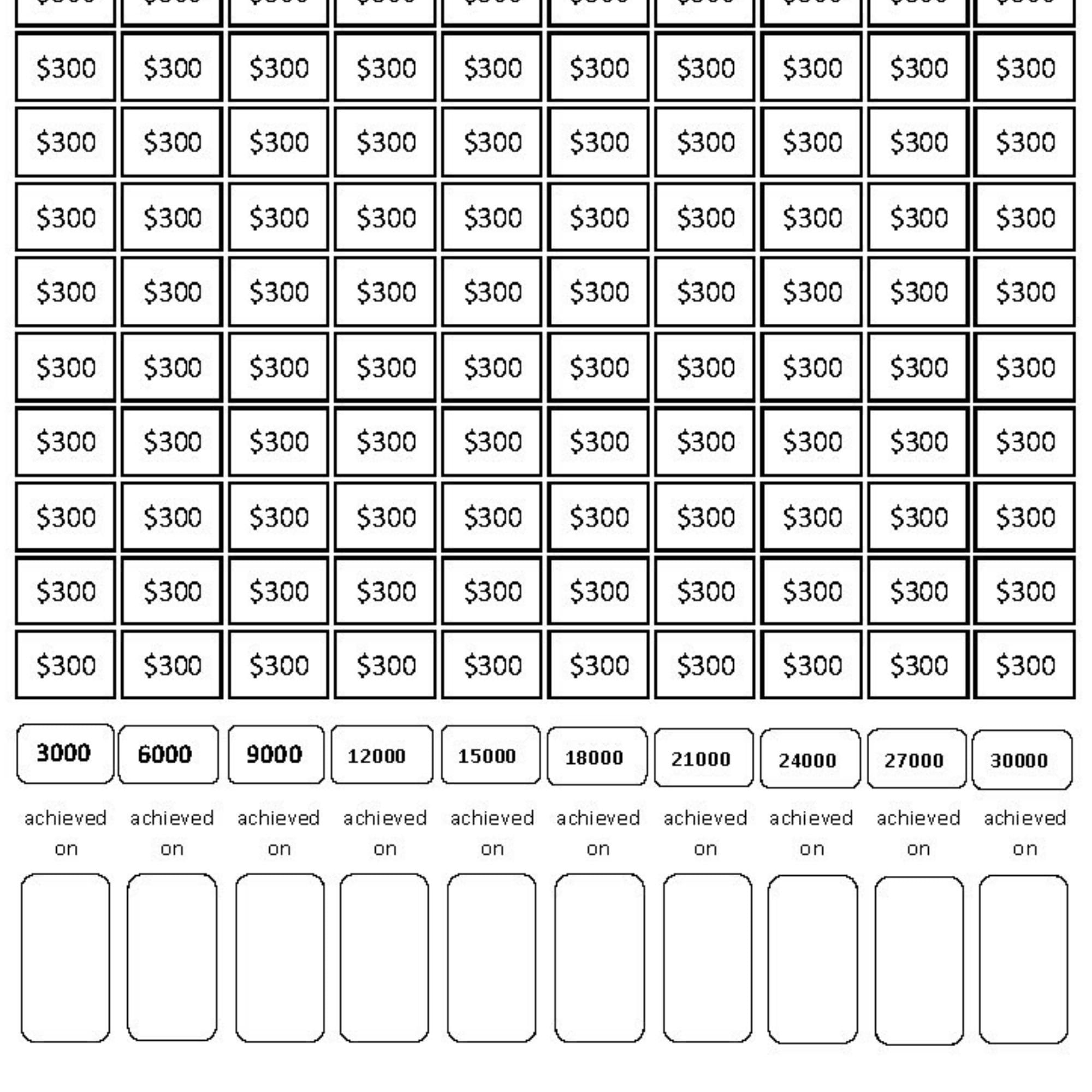 30000 Savings Challenge, House Saving Tracker, Financial Planner, Money ...