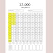 3000 Savings Challenge Tracker Printable, Saving Tracker, Money Saving ...