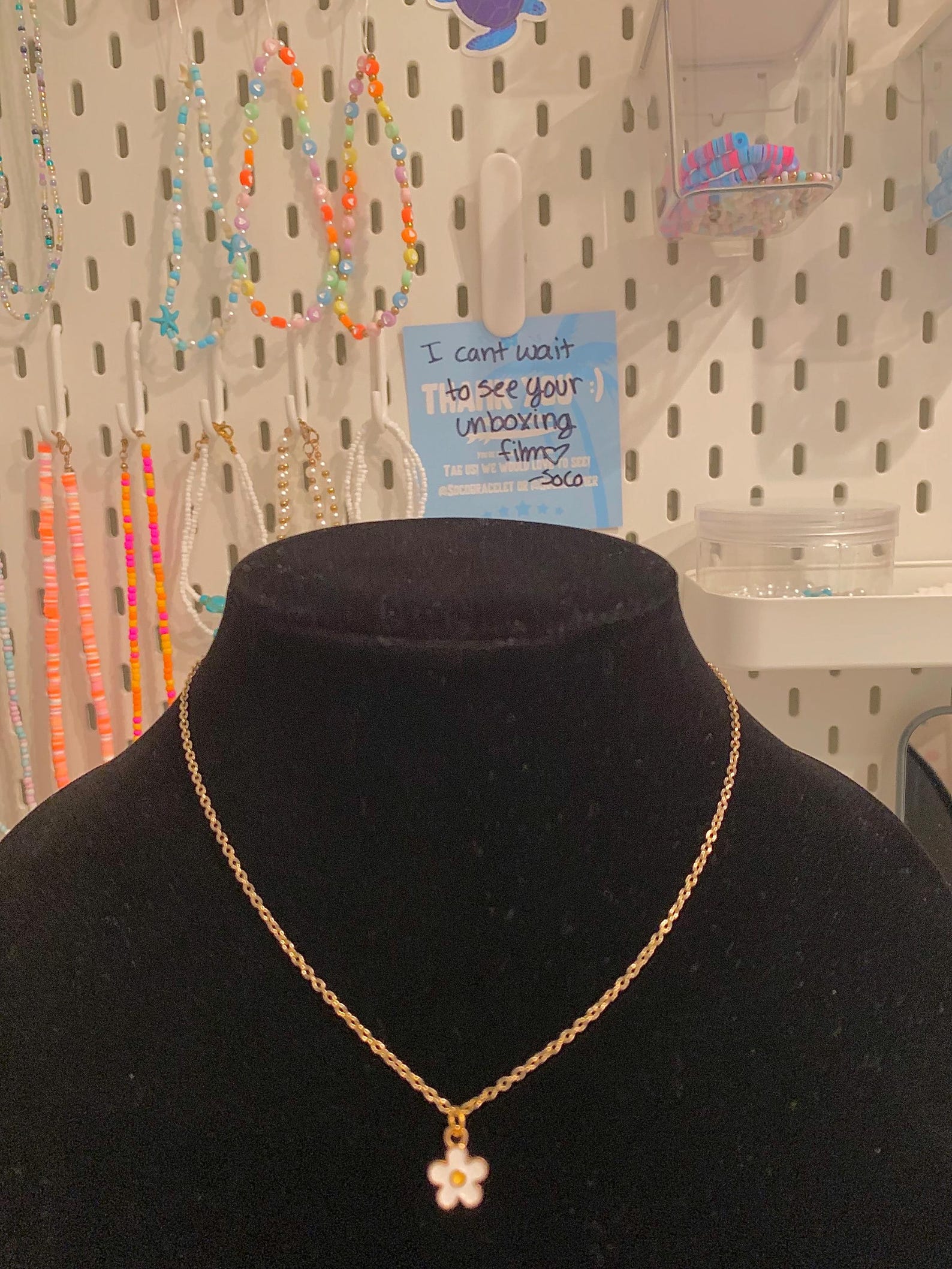 Flower Necklace Chain Necklace Preppy Necklace Flower Jewelry Easter ...