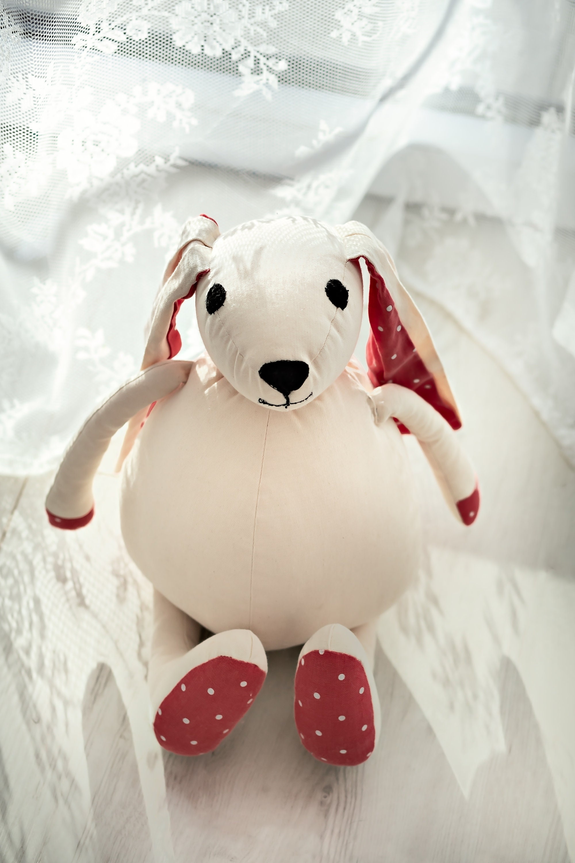 COCO Bunny / Happy Toy Bunny / Childhood Friend Bunny / Linen Bunny Toy ...