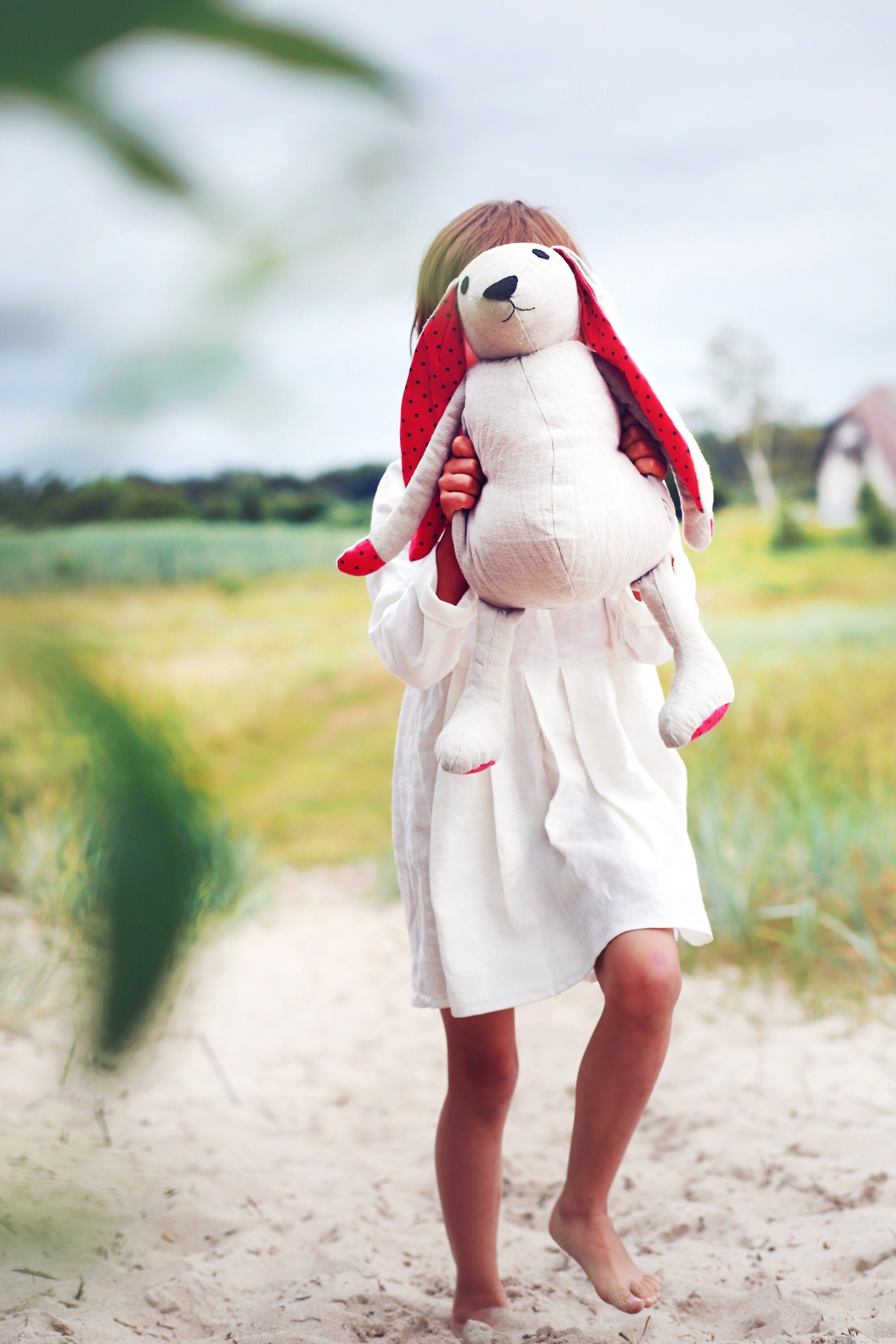 COCO Bunny / Happy Toy Bunny / Childhood Friend Bunny / Linen Bunny Toy ...