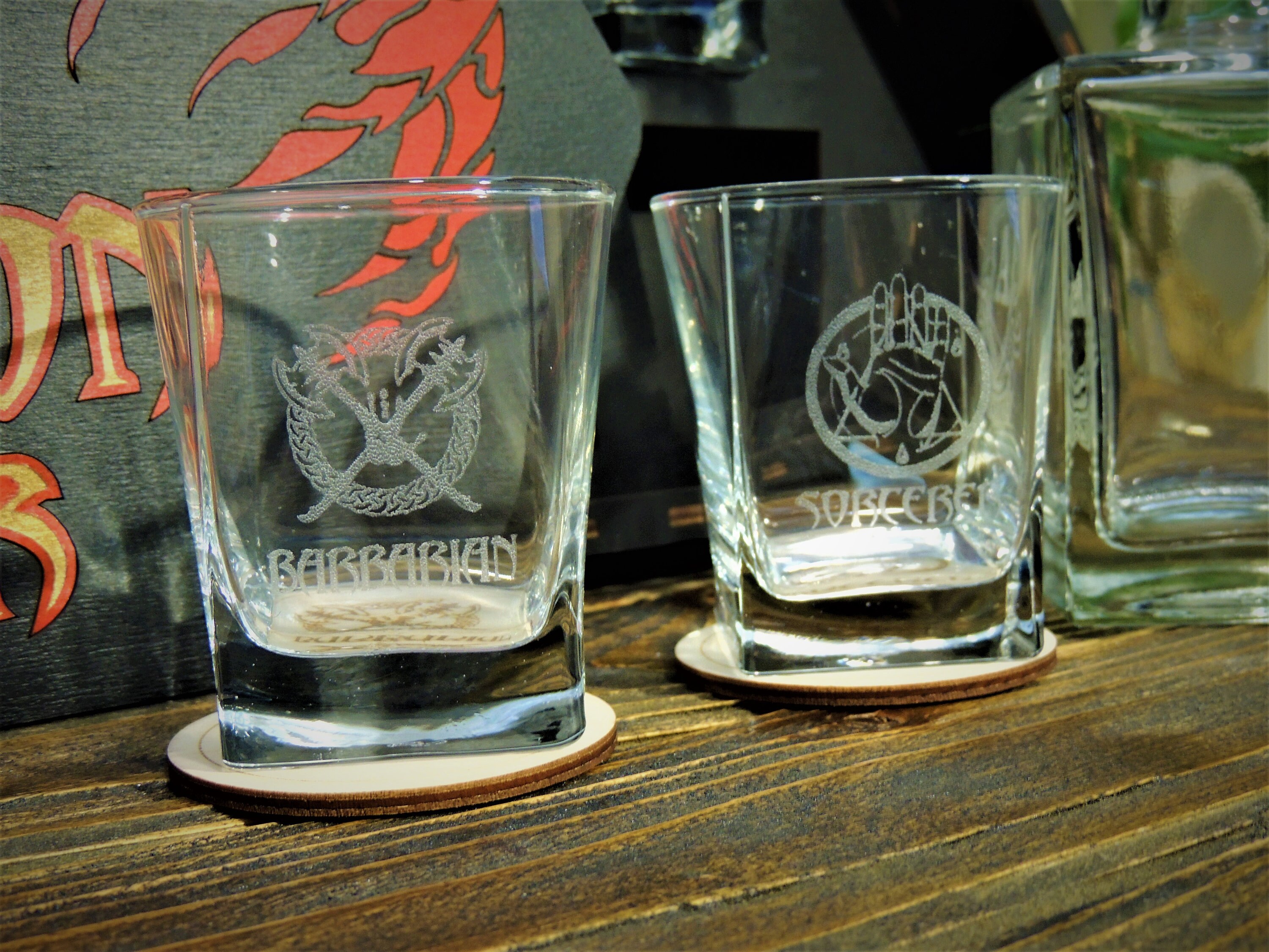 Dnd Fan Gift,dnd Whiskey Decanter Set,dungeon Master Gift,dnd Player ...