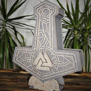 Whiskey Set "thor's Hammer, Viking Decor, Gift for Viking Fan, Nordic ...