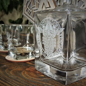 Whiskey Set "thor's Hammer, Viking Decor, Gift for Viking Fan, Nordic ...