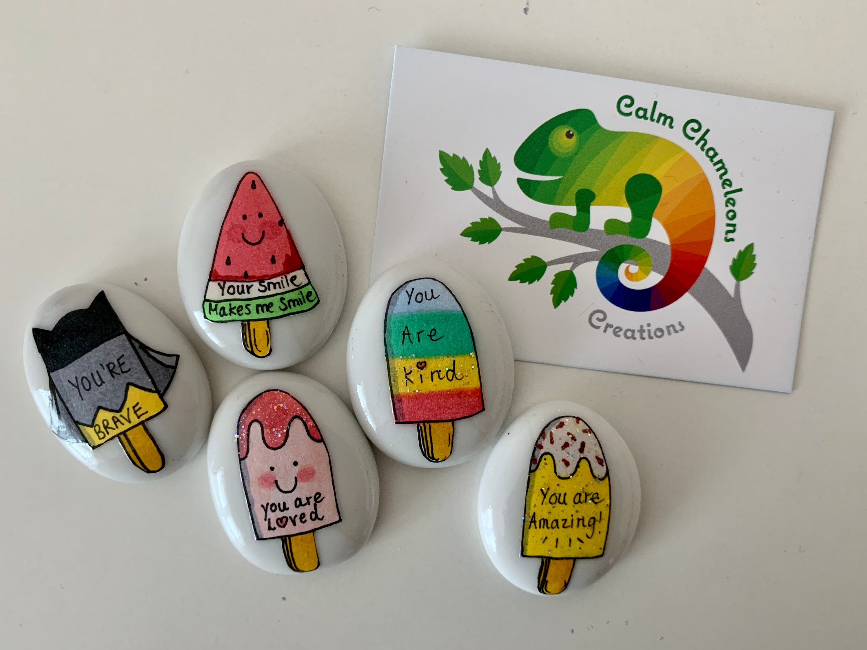 Positivity Pebbles / Positive Affirmations /lollies/ - Etsy UK