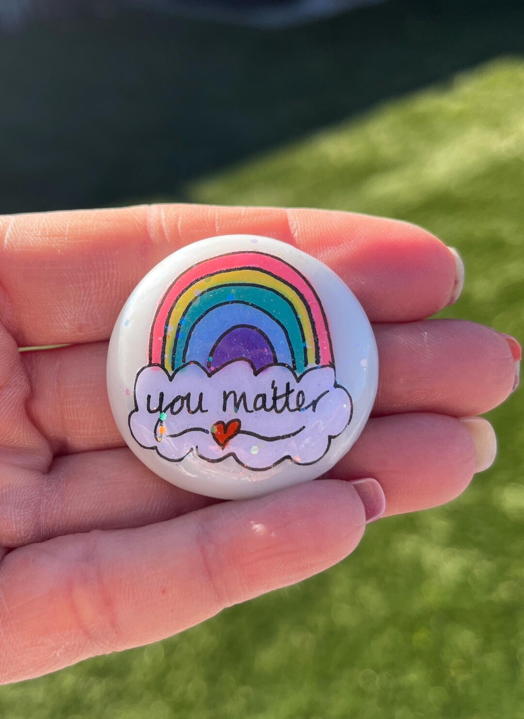 Positivity Thoughts Pebble /get Well Soon /positive Affirmations /cheer ...