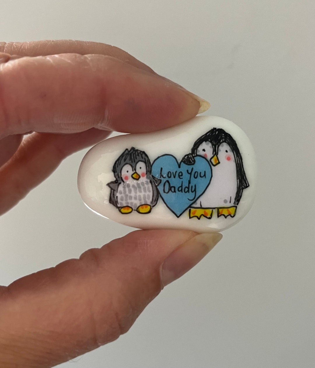 Penguin , Pebble , Gift , Love You Mummy , Mother’s Day Gift ,pocket ...