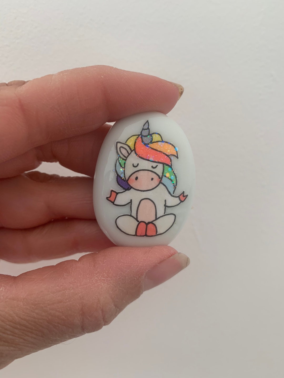 Unicorn Pebble / Mindful Gift/ Mental Health Gift/ Anxiety Gift for ...