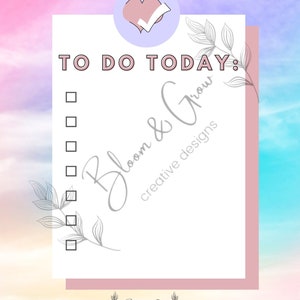Printable To-do List | Digital Download Only | Planner Sheet ...