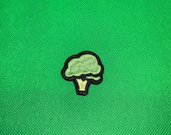 Broccoli Patch, Broccoli Iron-on Patch, Broccoli Embroidered Single ...