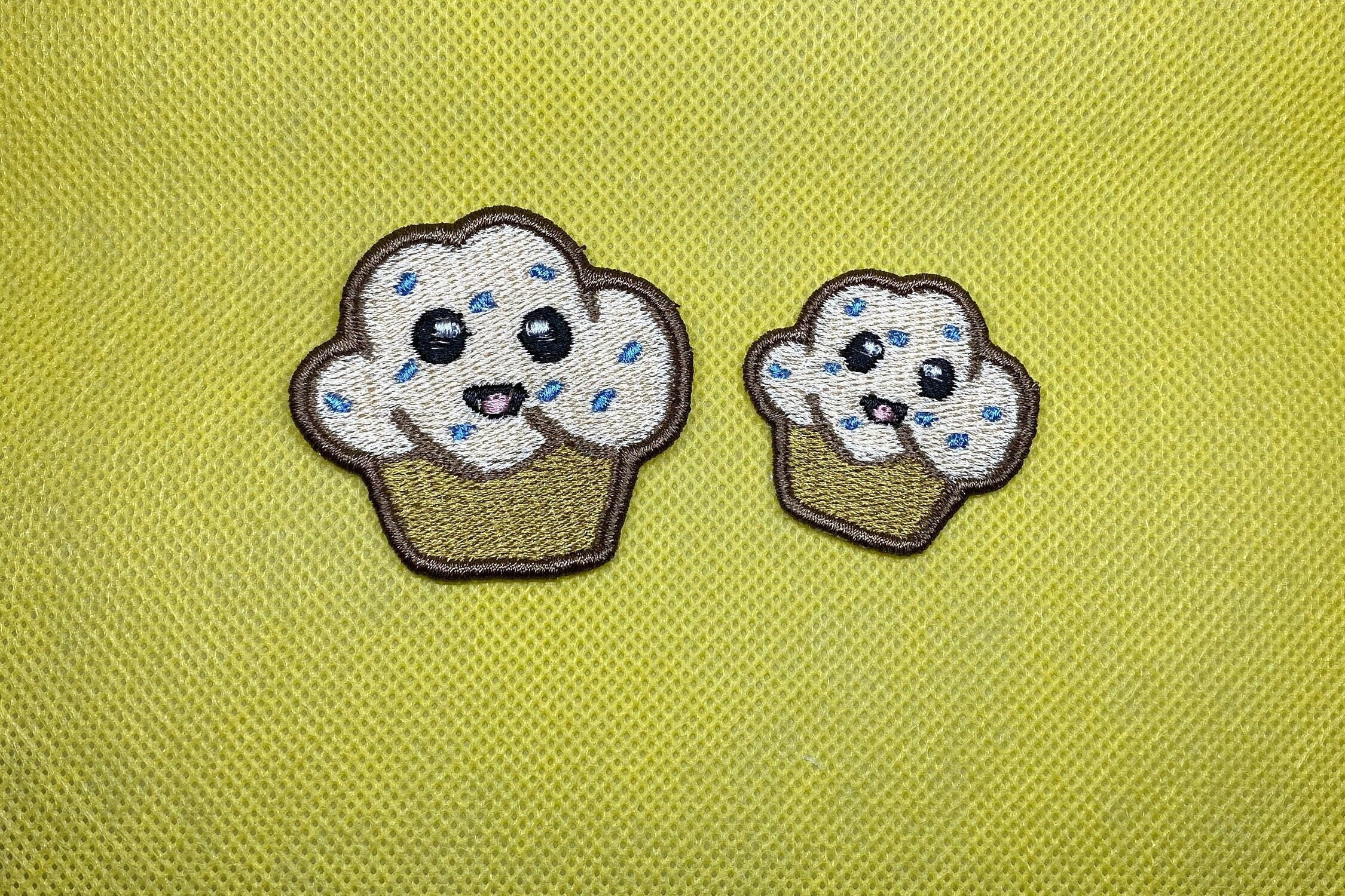 Blueberry Muffin Iron On/ Hook and Loop Patch, Custom Made - Etsy