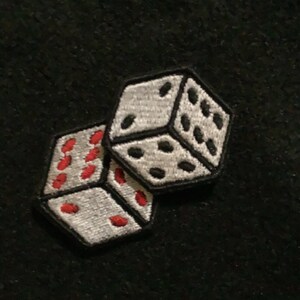Custom Dice Iron On/ Hook and Loop Patch, With Colors of Your Choosing ...