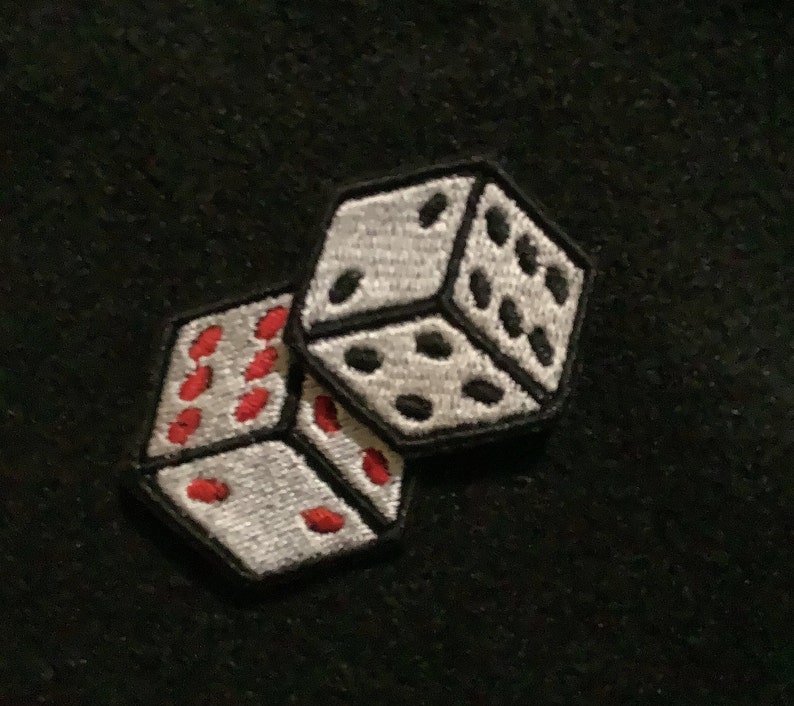 Custom Dice Iron On/ Hook and Loop Patch, With Colors of Your Choosing ...