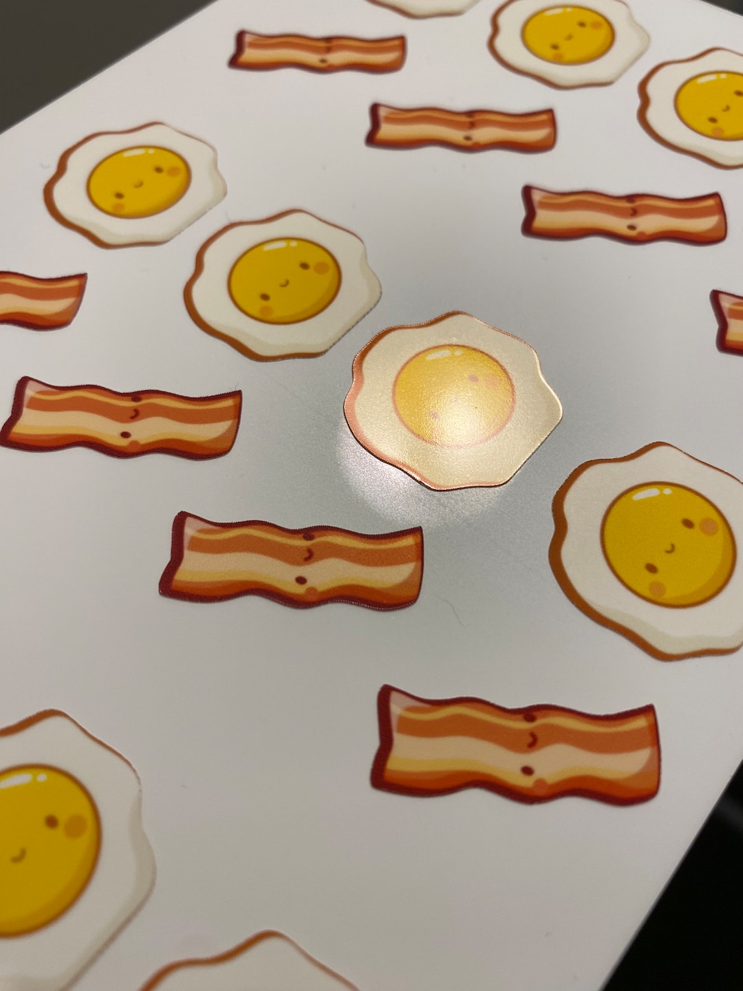 Cute Bacon and Eggs Stickers, Water Resistant Decals (pack of 24) - Etsy