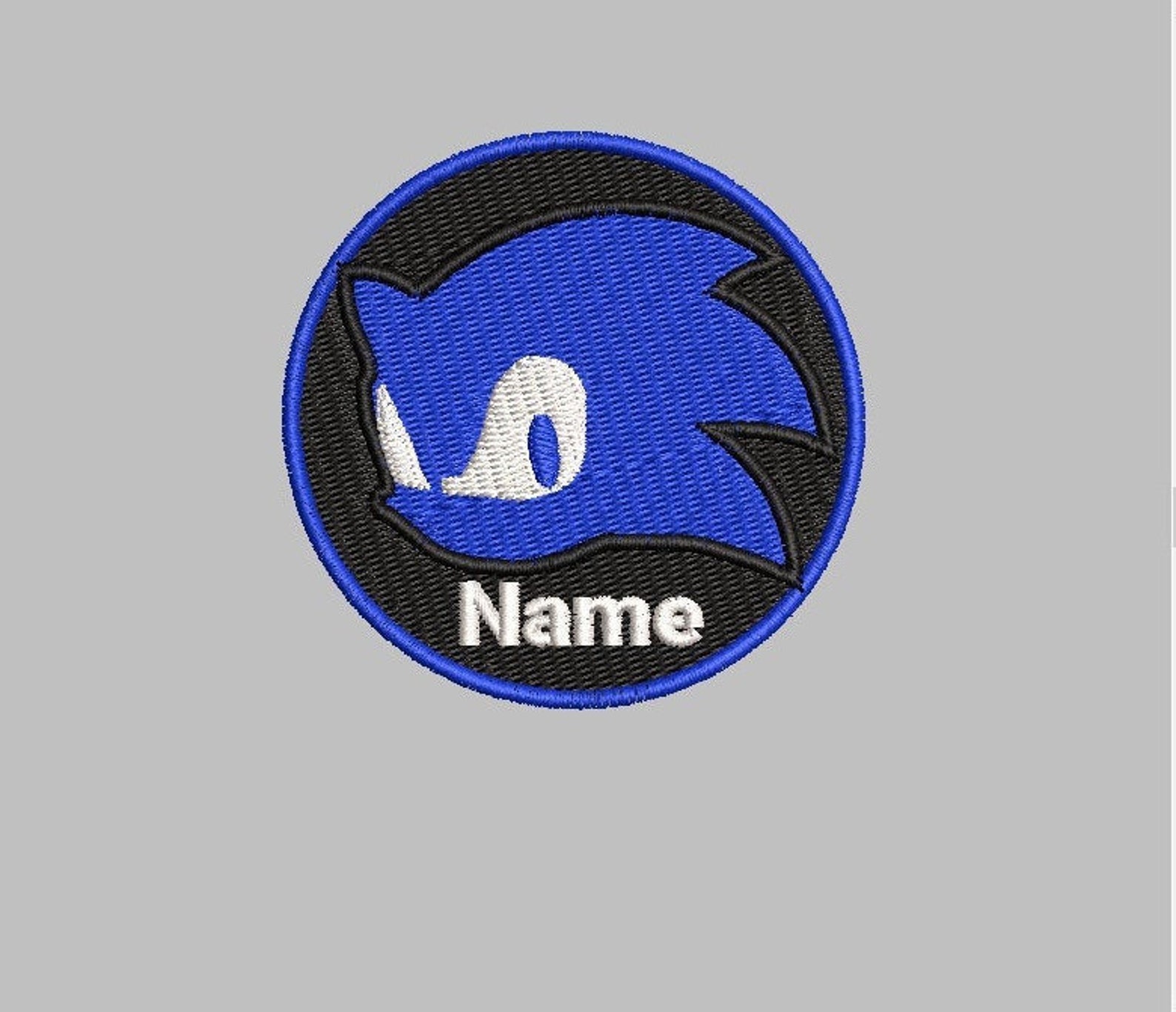 Sonic the Hedgehog Iron on/ Hook & Loop patch with | Etsy