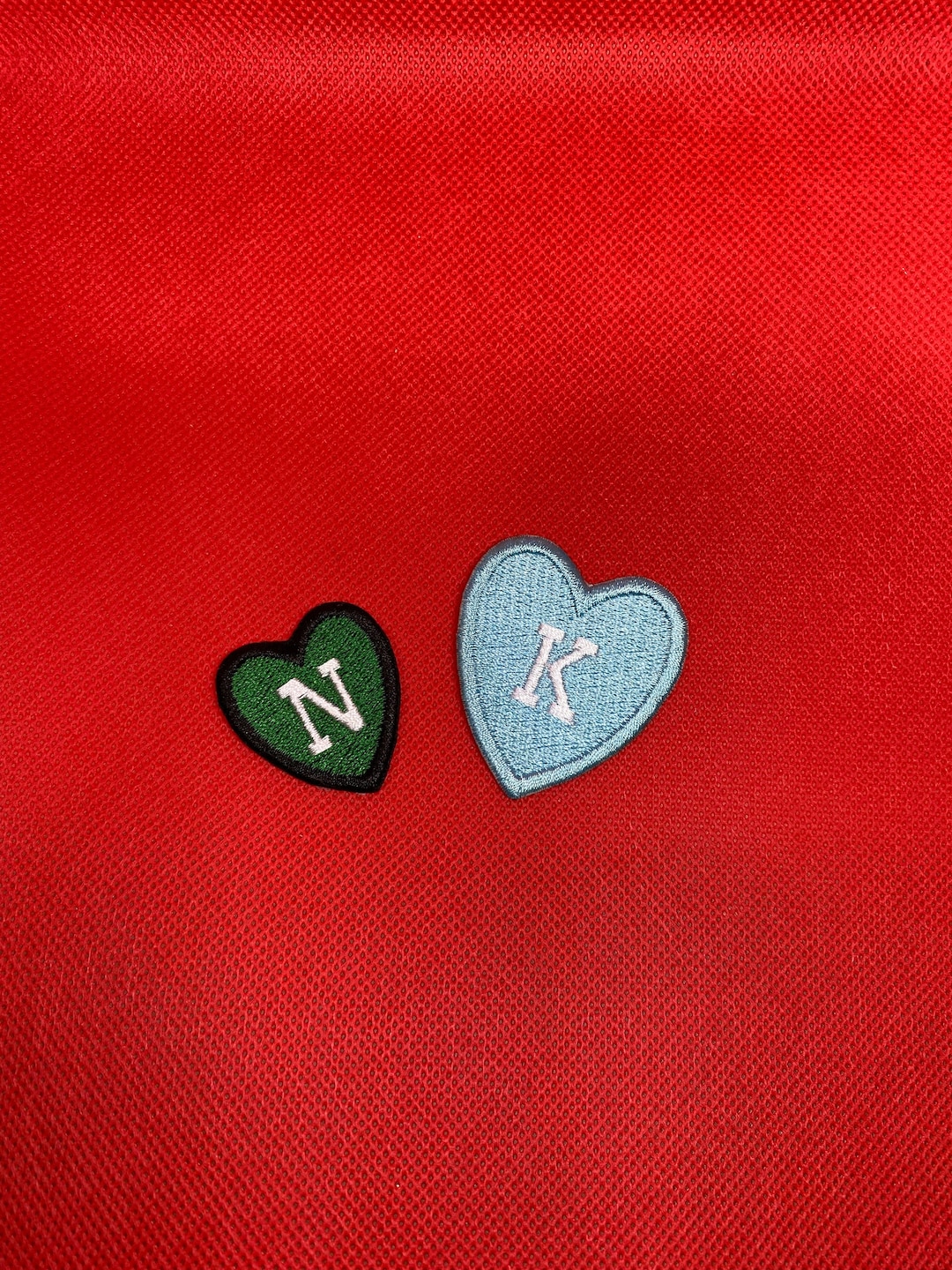 Custom Heart Iron on Patch: Any Color, Letter, or Symbol - Etsy