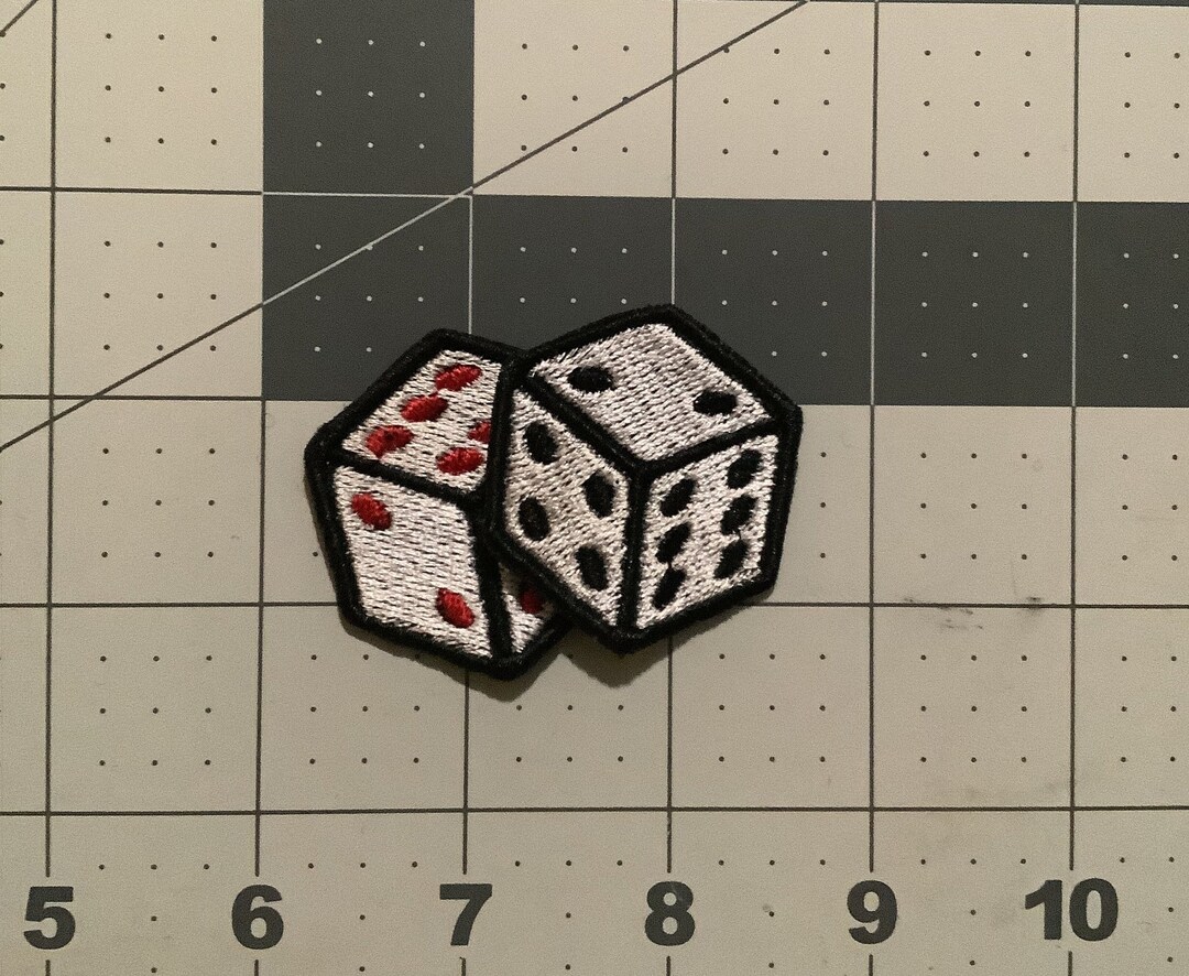 Custom Dice Iron On/ Hook and Loop Patch, With Colors of Your Choosing ...