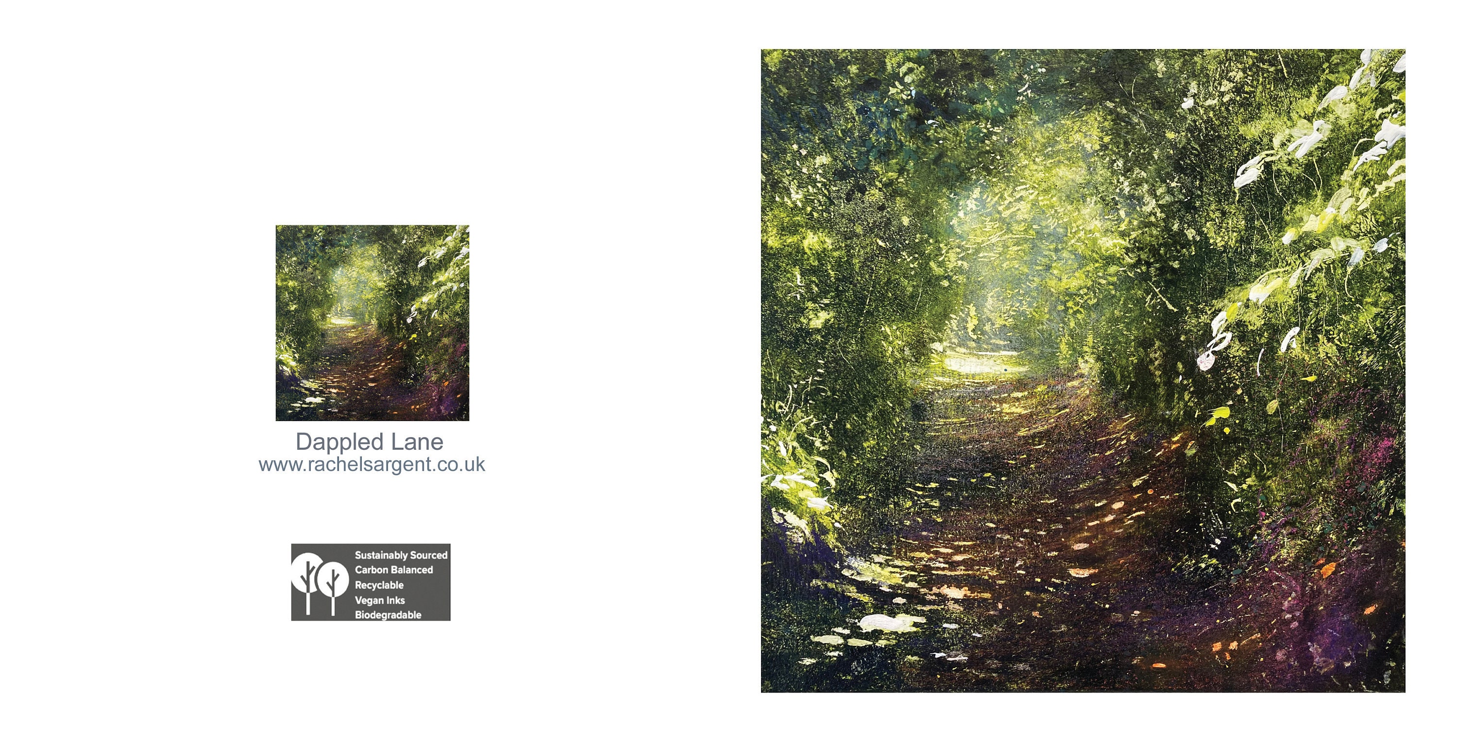 Rachel Sargent Tracks and Paths Fine Art Cards Pack of 4 - Etsy UK