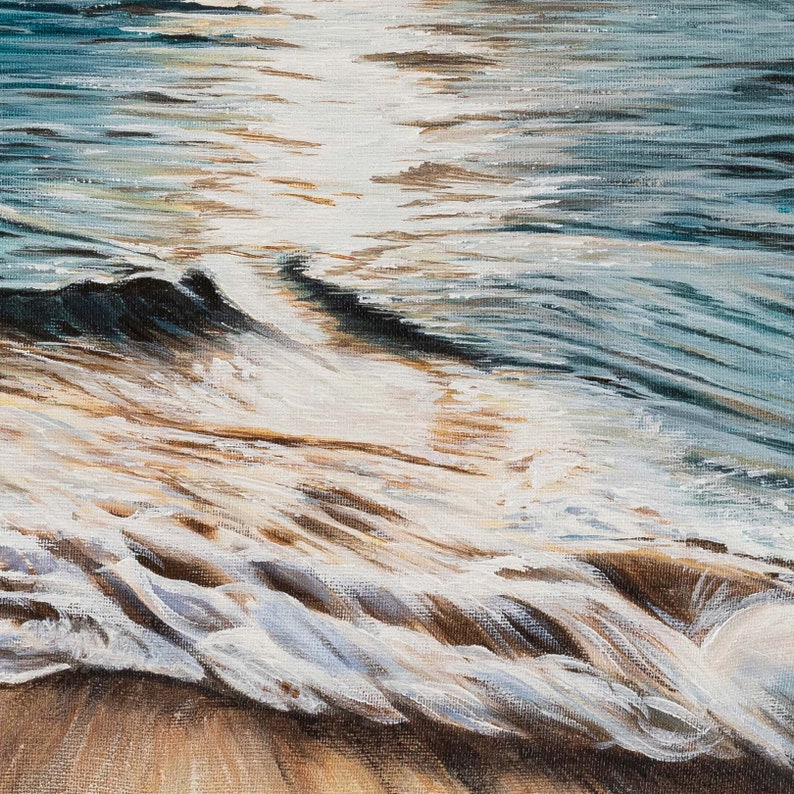 Ocean Blue Beach Print - Etsy