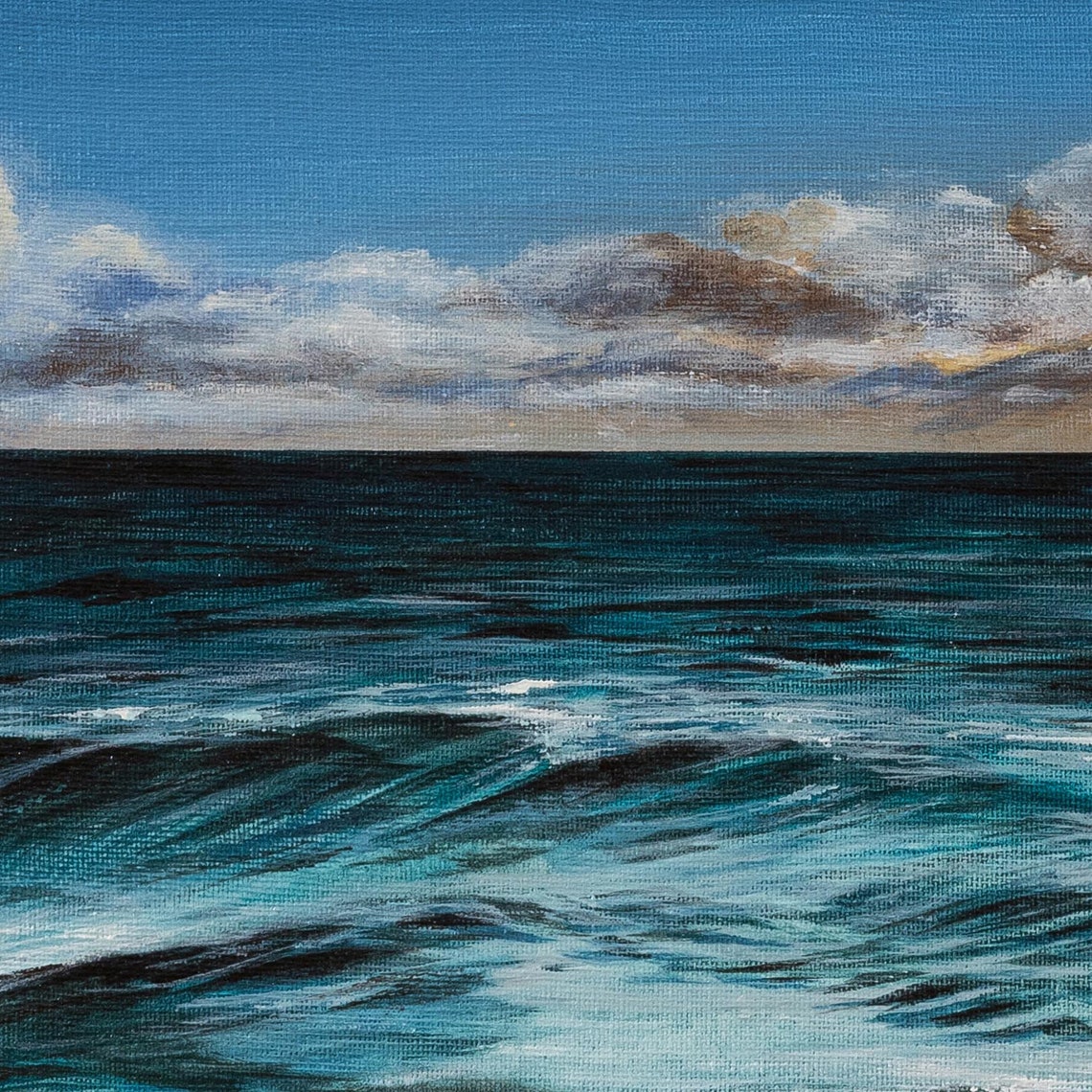 Ocean Blue Beach Print - Etsy