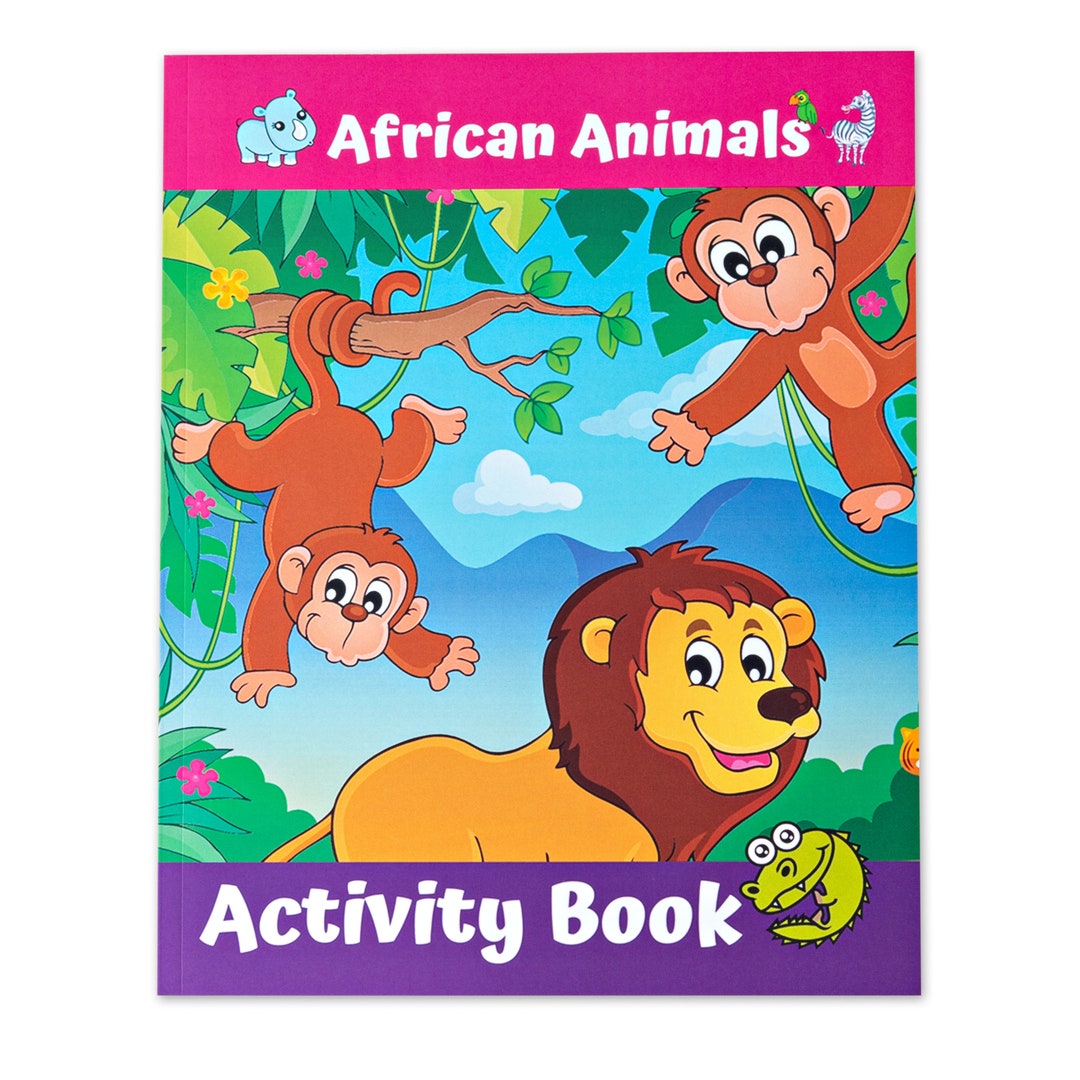 Kids African Animals Activity Book - Etsy