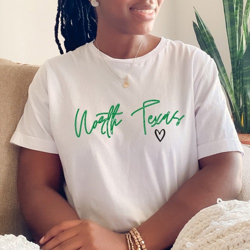 University of North Texas Scroll Font Shirt UNT Denton Game - Etsy