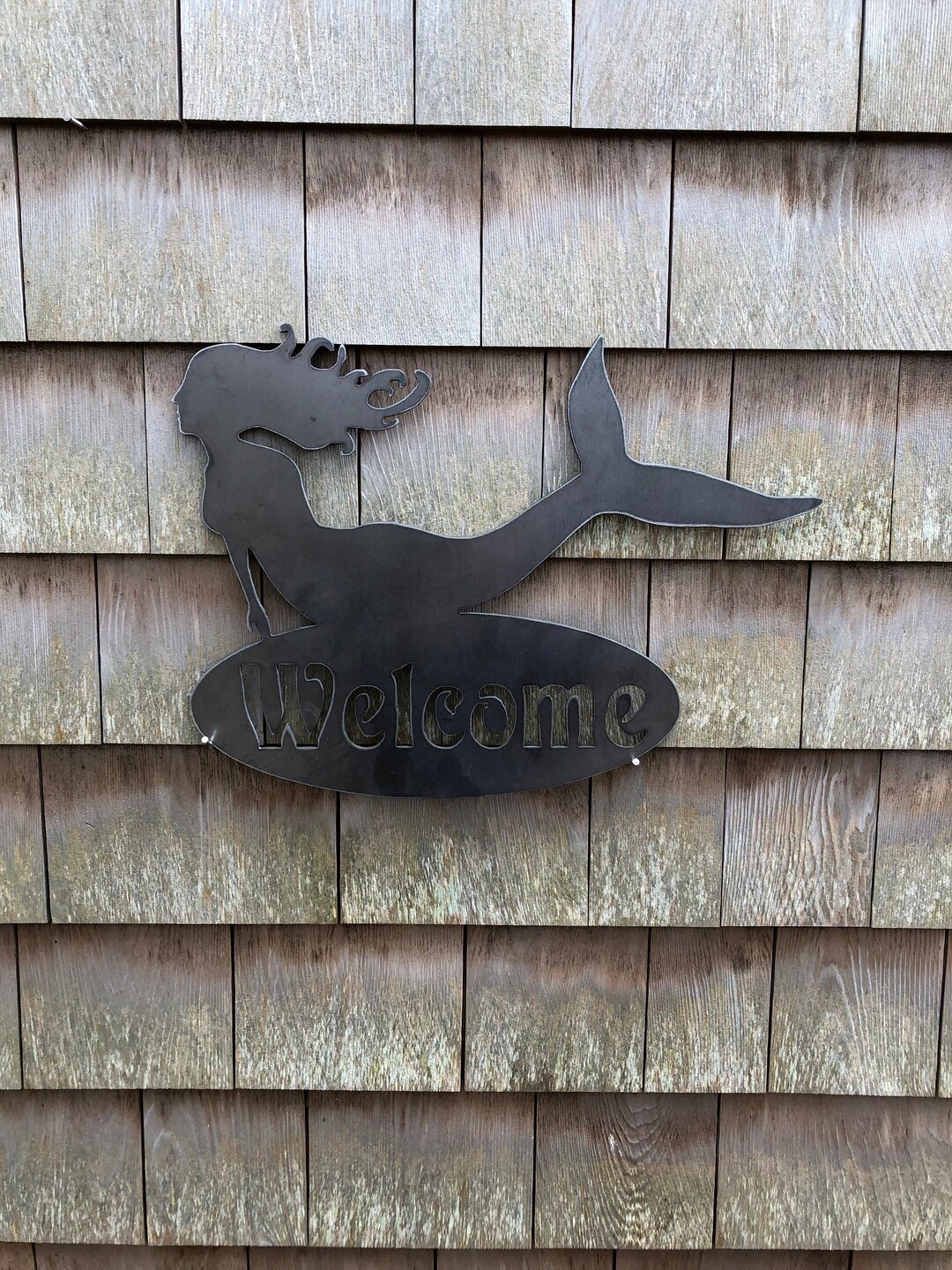 Metal Art Welcome Sign - Mermaid - Coastal Series - Custom Sizes ...
