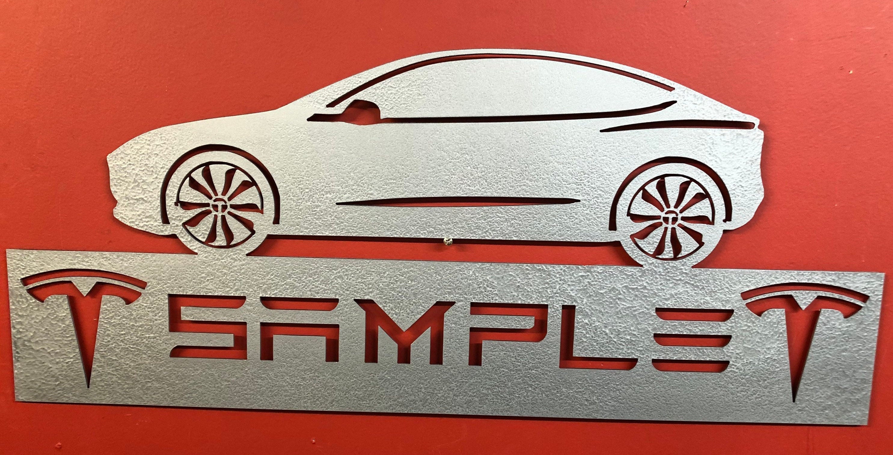 Custom Metal Wall Art for Tesla Model 3/Y Sign Indoor / - Etsy