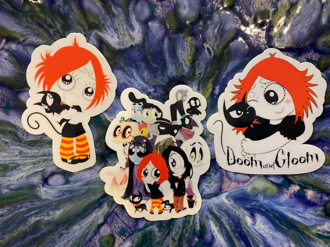 Vinyl Stickers - Ruby Gloom - 3 Piece Set - Etsy