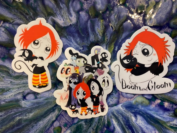 Vinyl Stickers Ruby Gloom 3 Piece Set - Etsy
