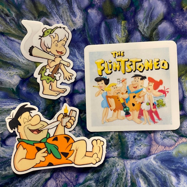 The Flintstones Stickers - Etsy