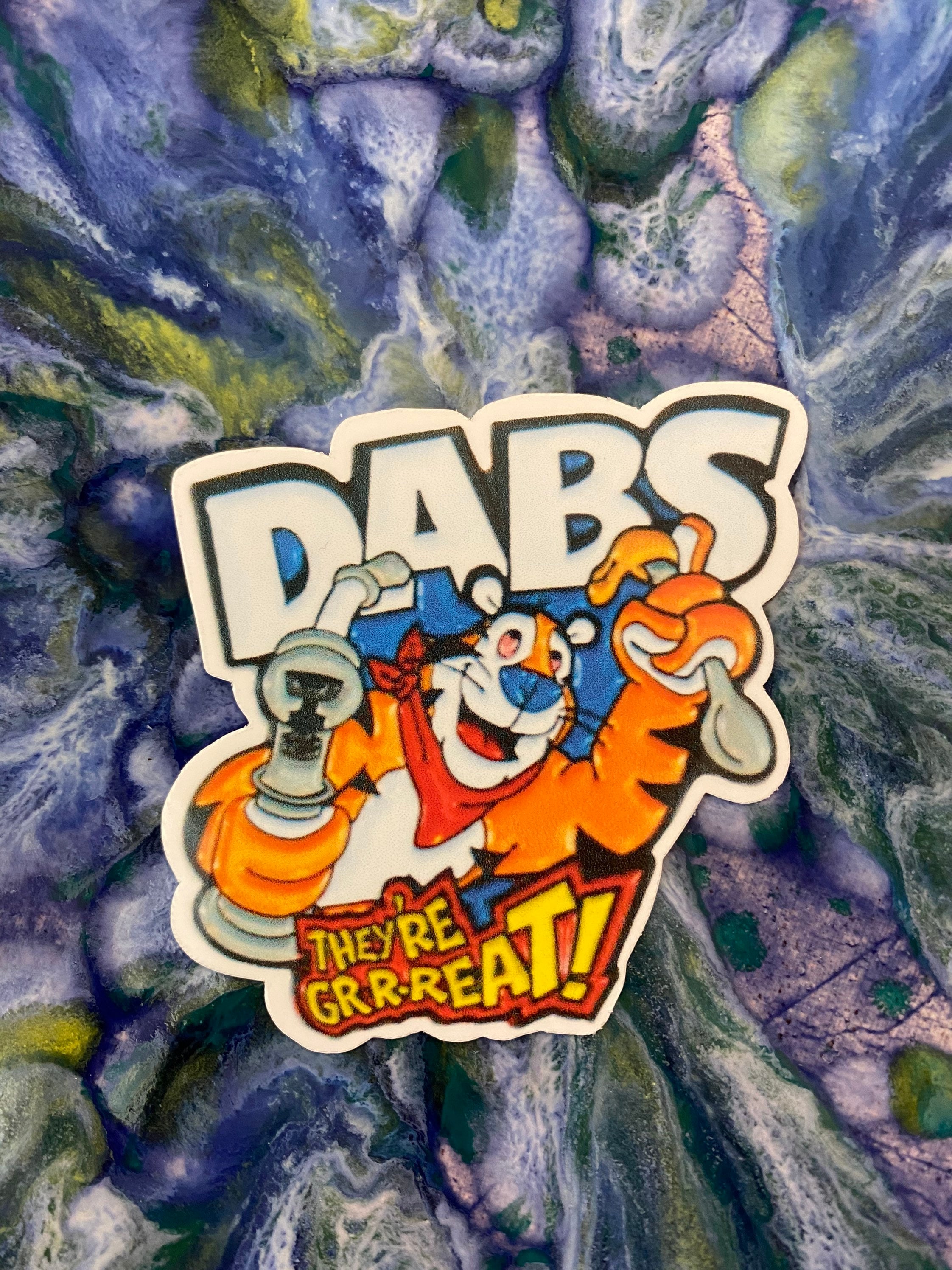 Vinyl Tony the Tiger DABS Theyre Grrrreat Sticker | Etsy