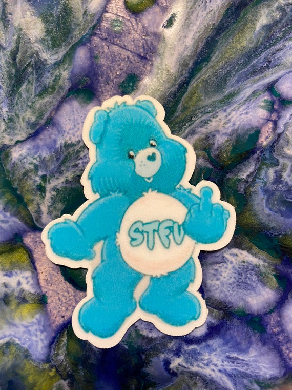Vinyl Sticker STFU Care Bear | Etsy