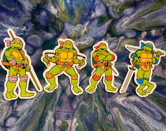 Vintage Teenage Mutant Ninja Turtles Sticker Sheet - Your Choice of 1 ...