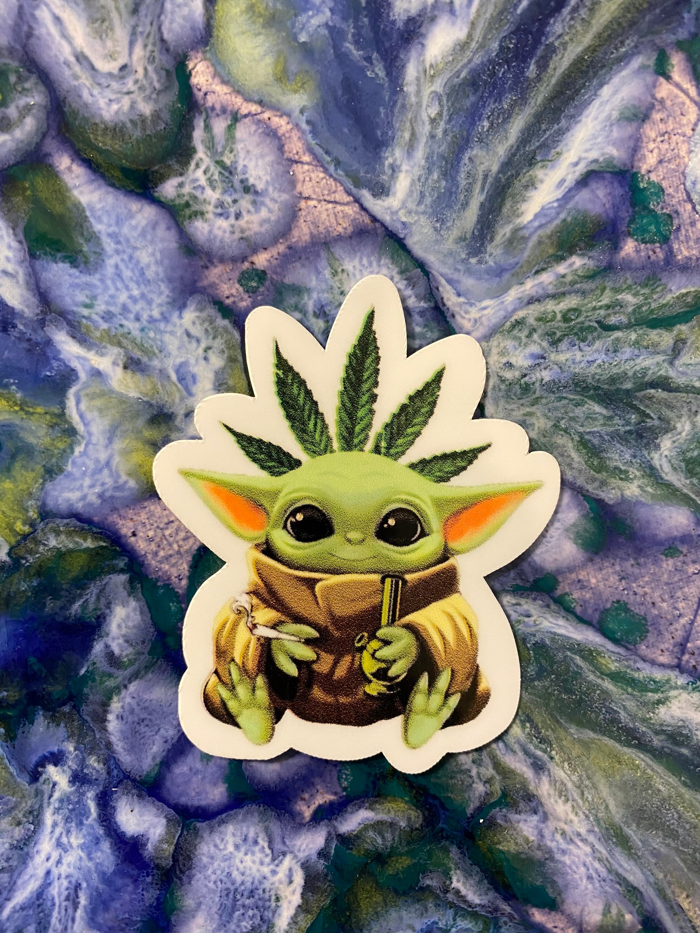 Yoda Smoking Weed