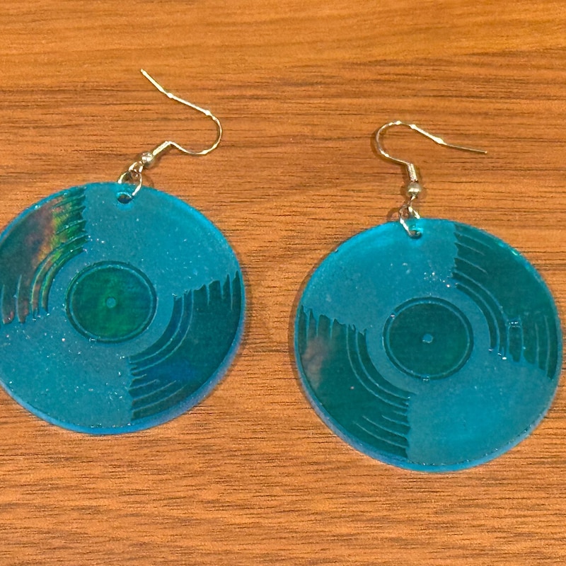 Record Disco Earrings - Etsy
