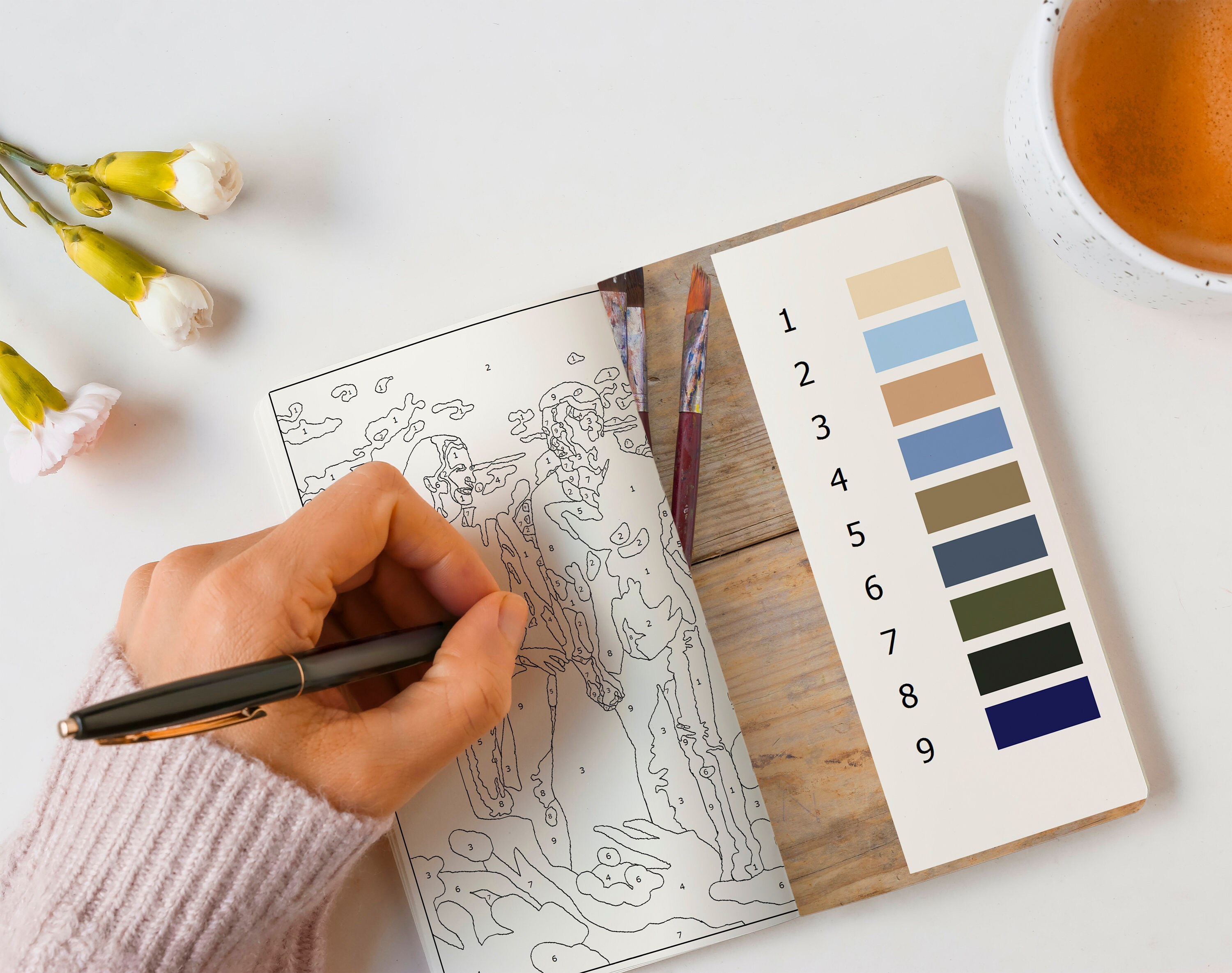 Paint By Number Kit Paint By Numbers For Adults Coloring Etsy