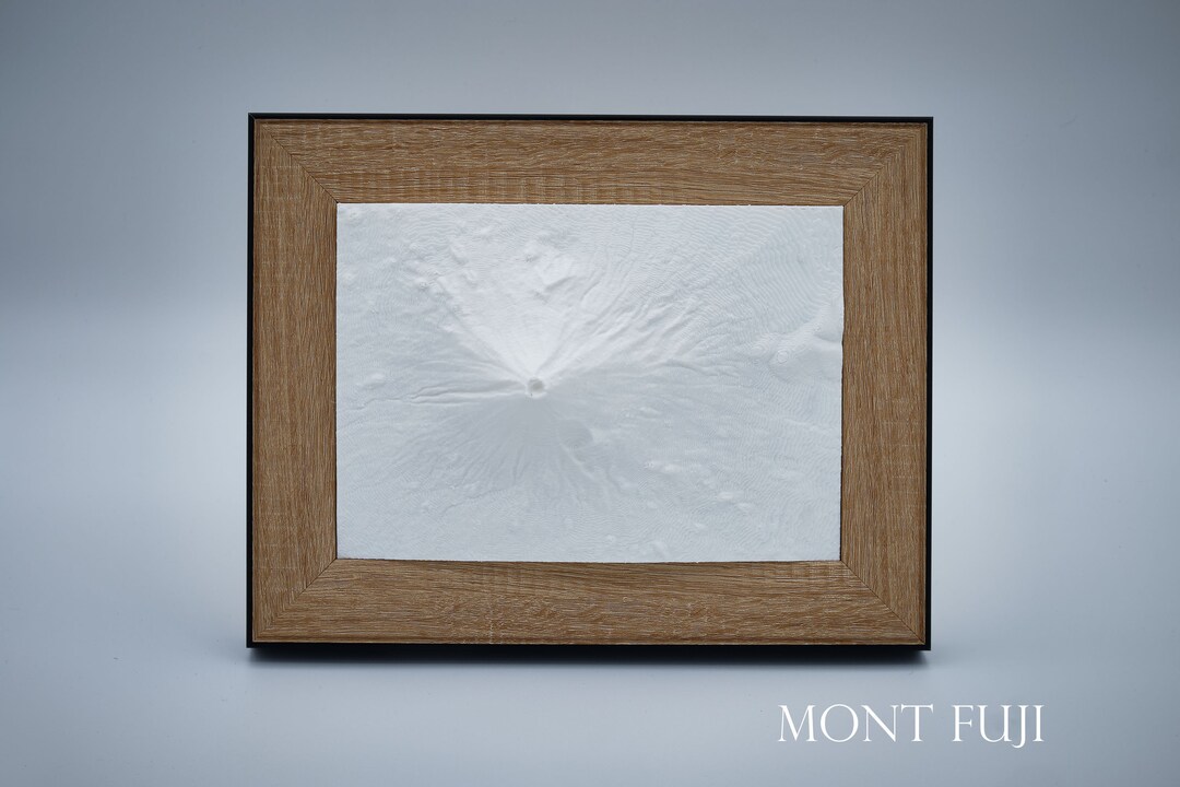 Mount Fuji Japan 3D Map 3D Map With or Without Frame Topographic Relief ...