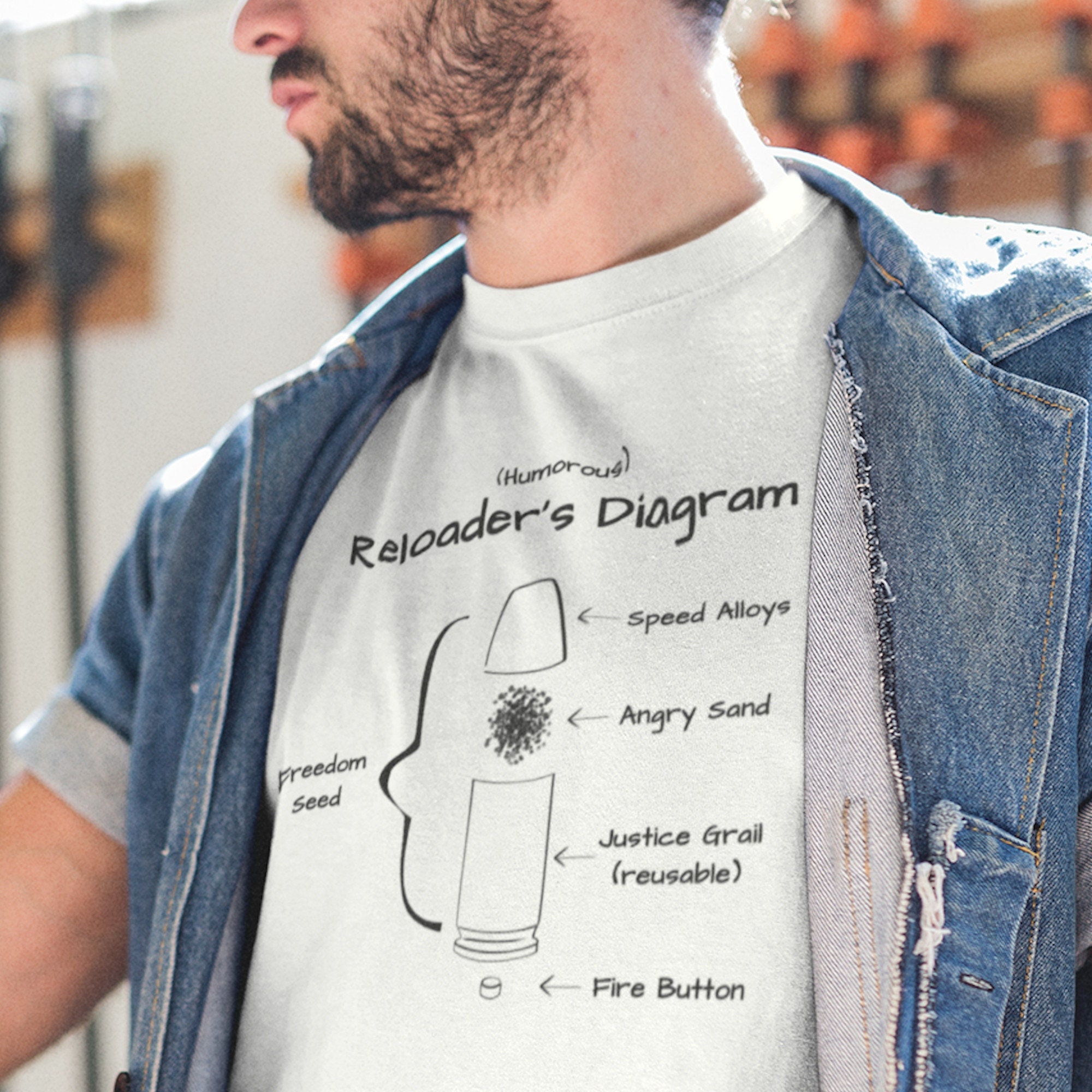 Reloading, Freedom Seeds, Bullets, Funny Mens Tshirt, Reloading ...