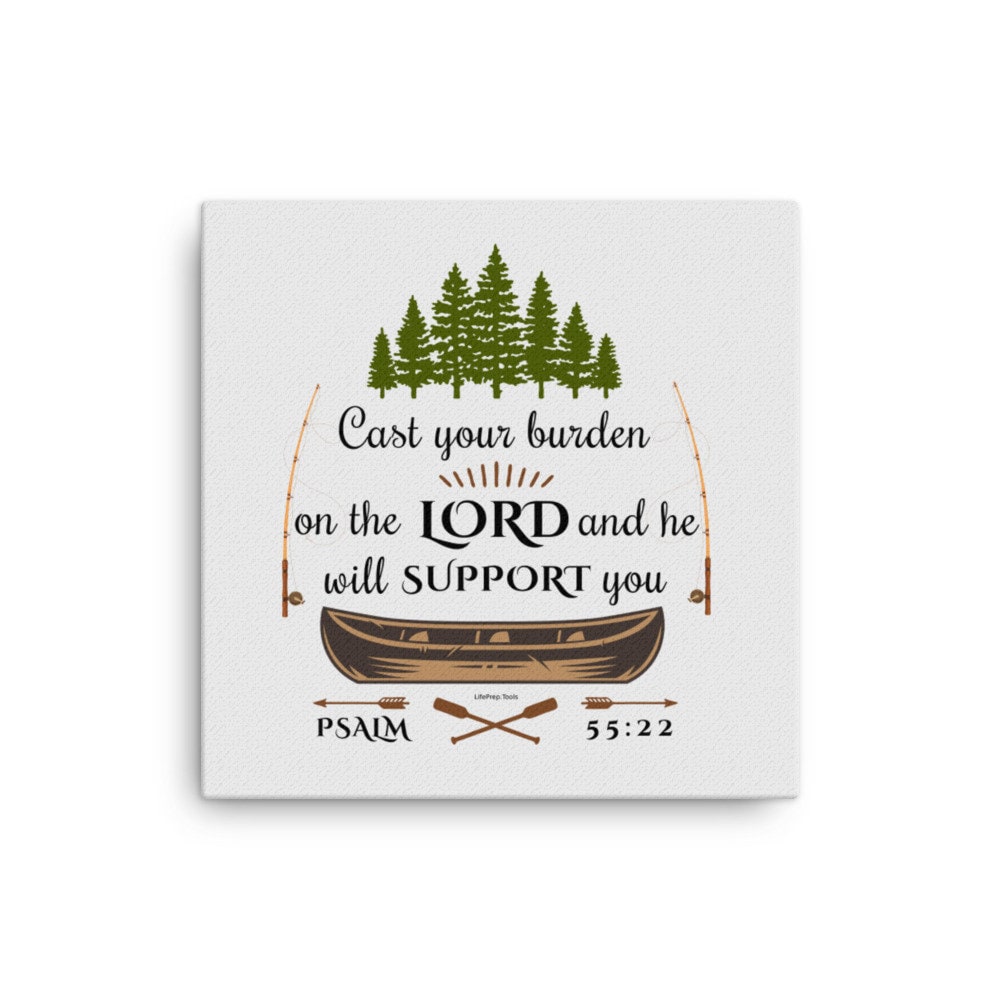 Psalm, Bible Verse Canvas, Cabin Wall Decor, Bible Verse Wall Art ...