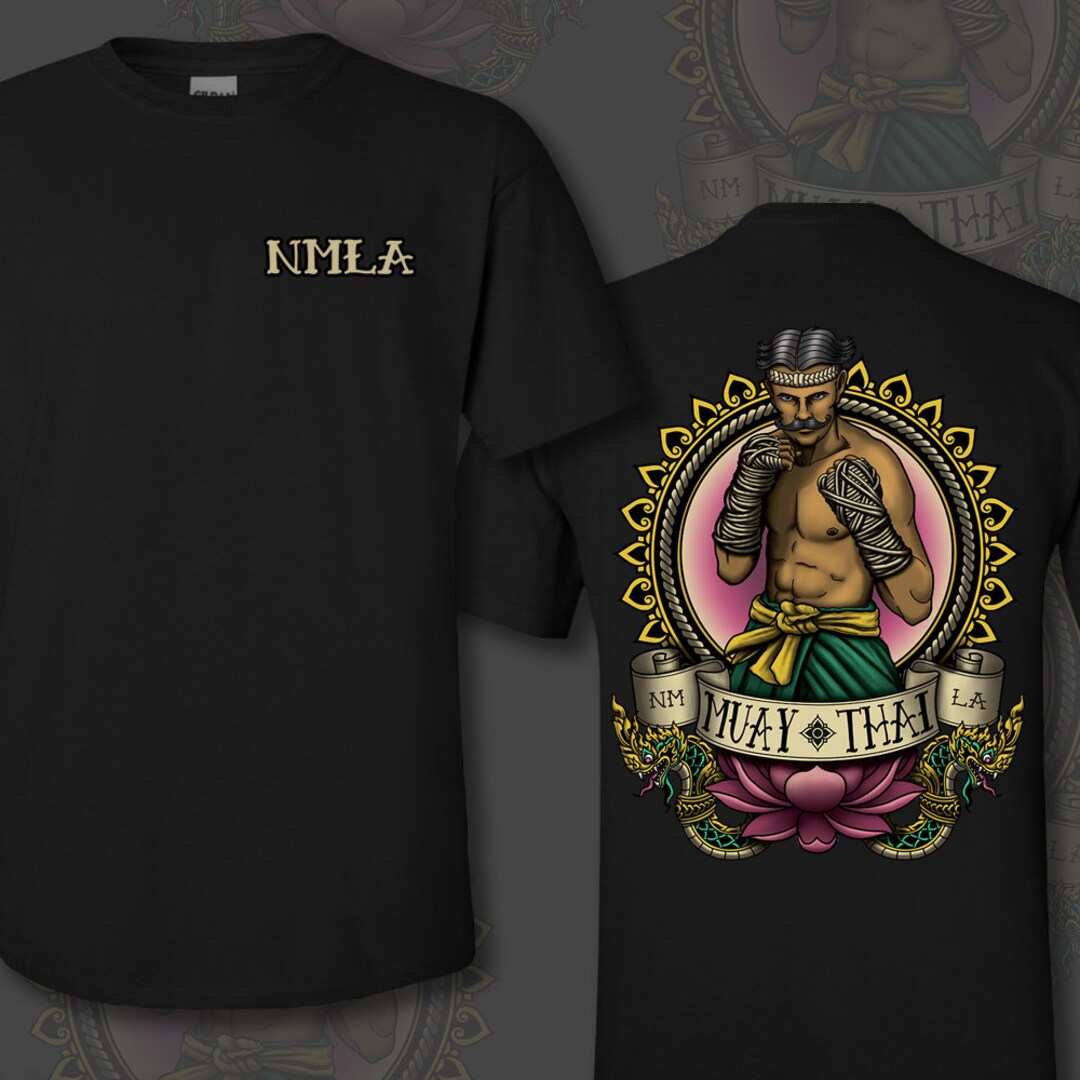 NMLA Traditional Tattoo Muay Thai Full Color Design T-shirt - Etsy