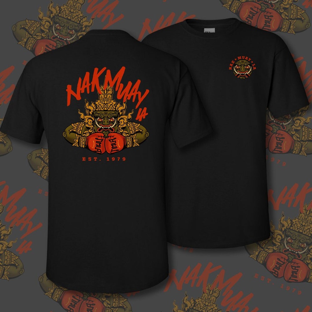 NMLA Yak Muay Thai Ogre Giant Black T-shirt - Etsy