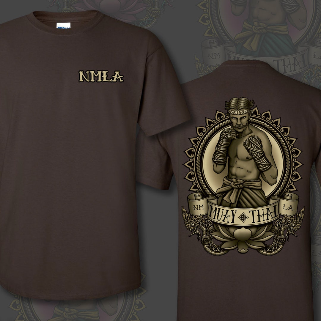 NMLA Traditional Tattoo Muay Thai Beige Design T-shirt - Etsy