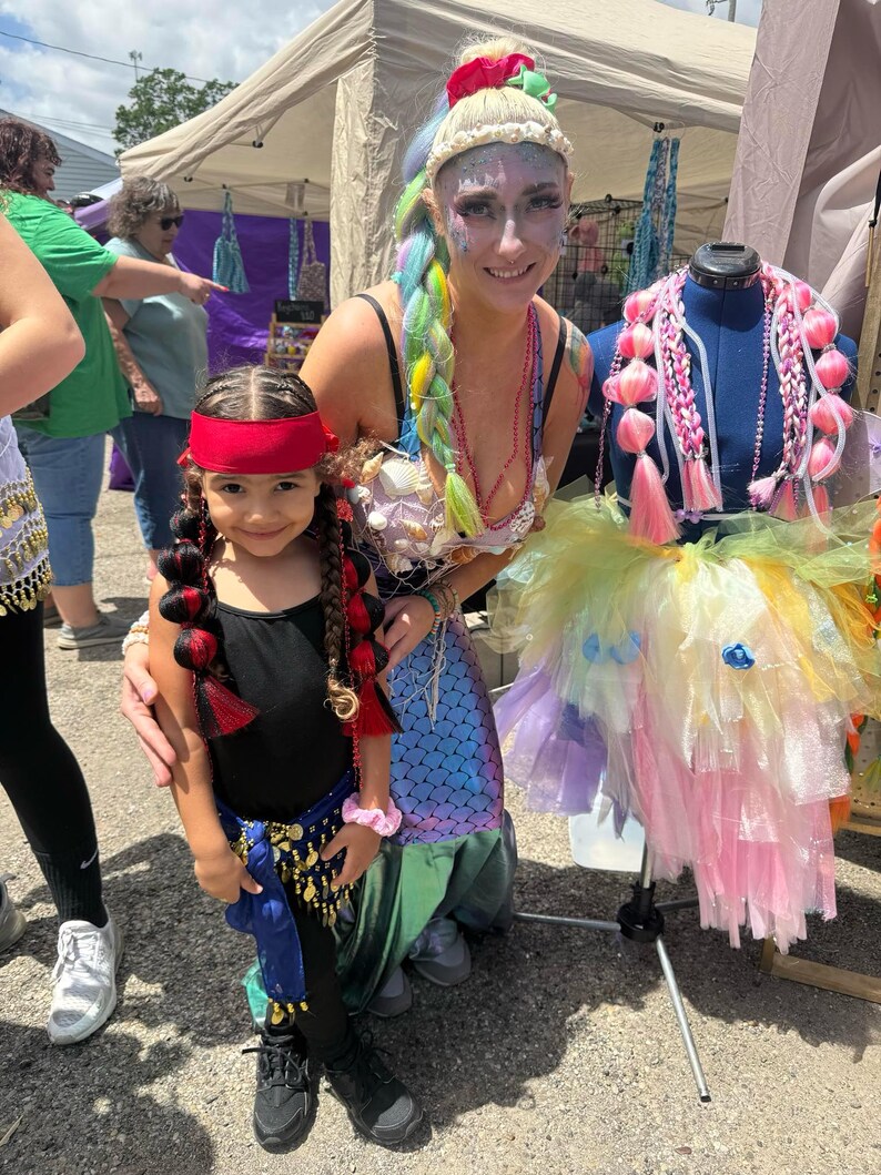 Bubble Braids Bubble Ponytail Rave Hair Red and Black Festival Hair - Etsy