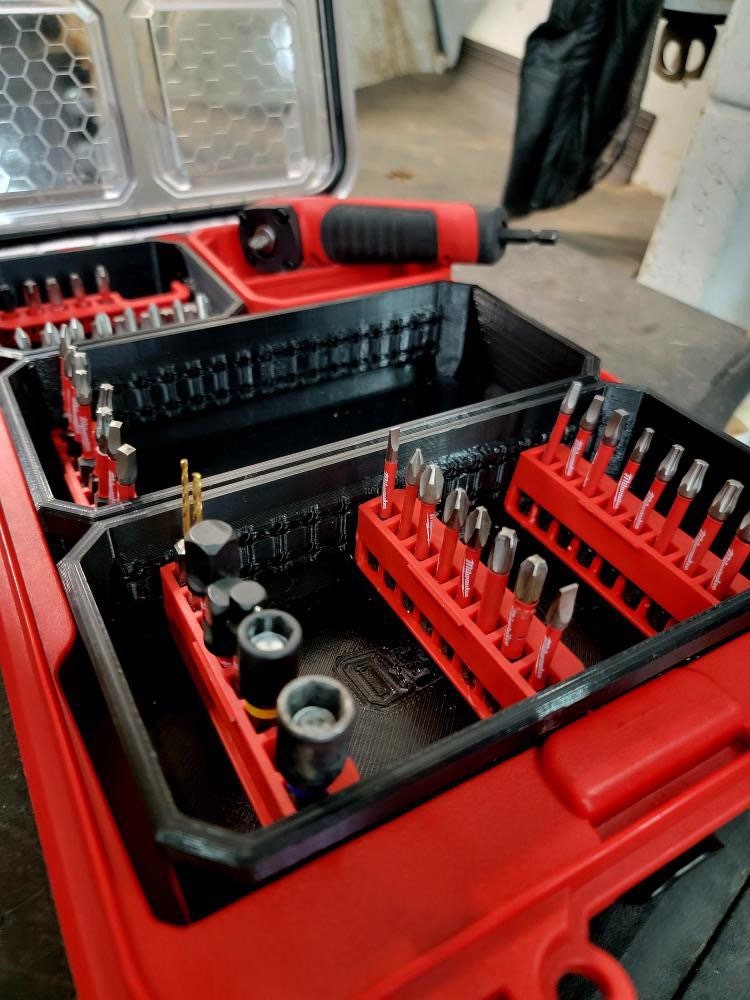 Milwaukee Large Slim Bit Bin -PETG - Etsy