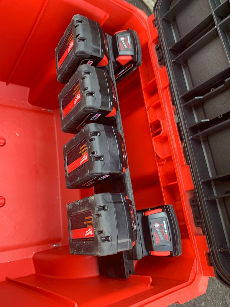 Milwaukee Packout Battery and Inside Rail Adapter Combo - Etsy Canada