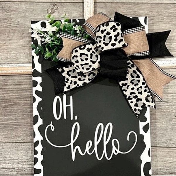 Welcome Cheetah Door Sign - Etsy