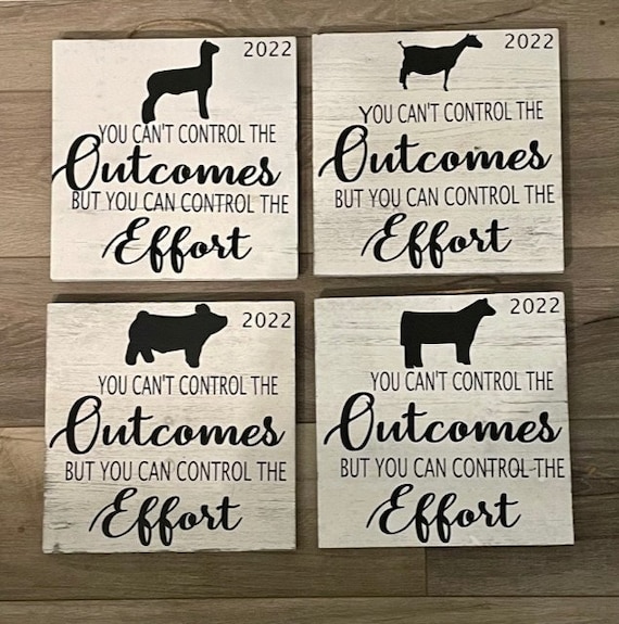 Show Animal Sign You Can't Control the Outcomes Fair - Etsy